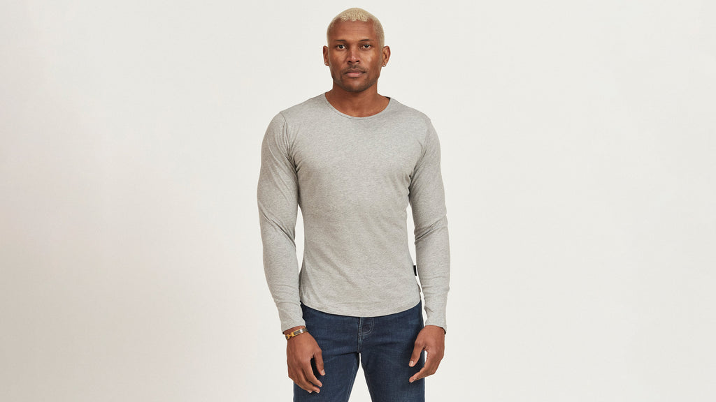 Men's Organic Cotton LS Crew T-shirt | Citizen Wolf