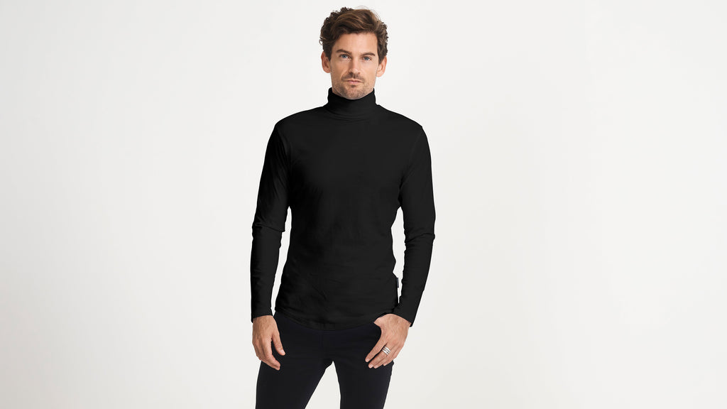 Men's Organic Cotton LS Turtleneck T-shirt | Citizen Wolf