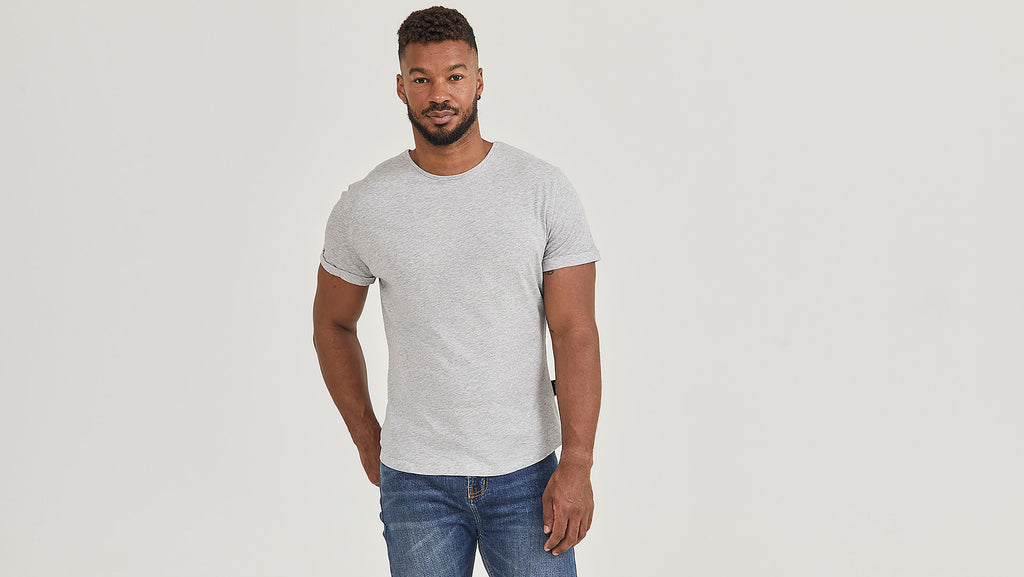 Men's Organic Cotton Rolled Crew T-shirt | Citizen Wolf