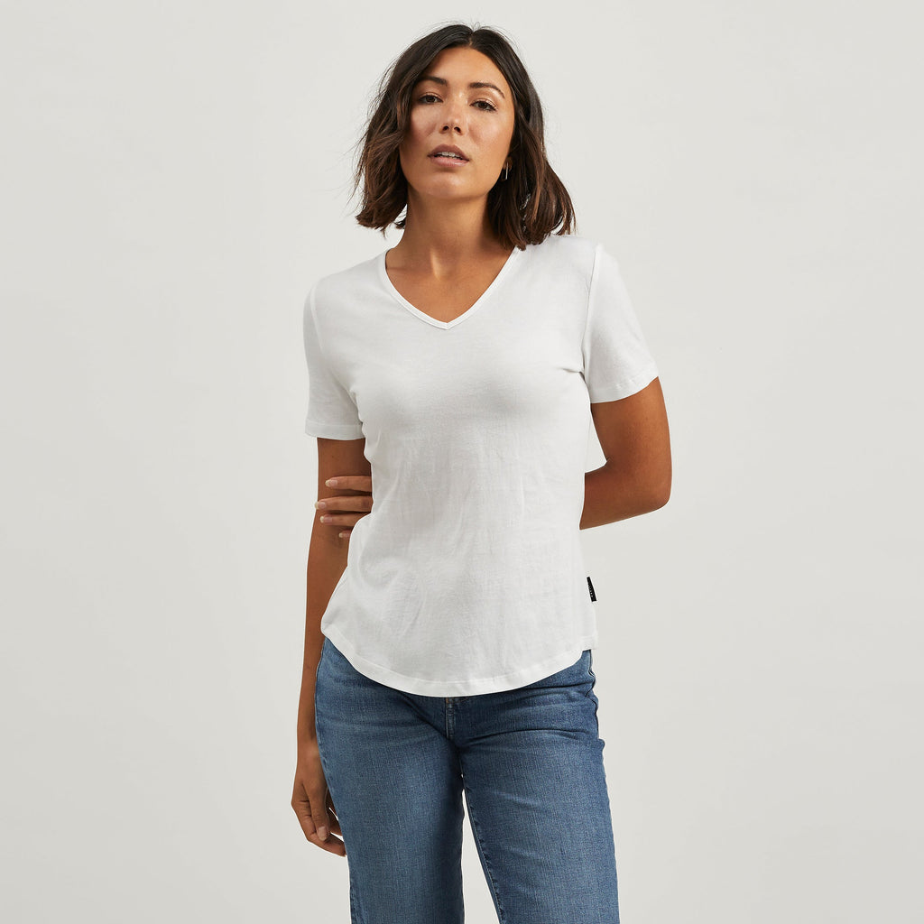 Women's Organic Cotton V-Neck Tee | Citizen Wolf